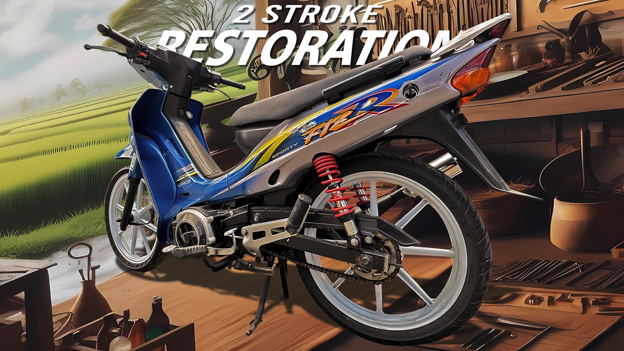 FULL SKILL RESTORATION OF 2 STROKE YAMAHA F1Z R limited edition - YouTube