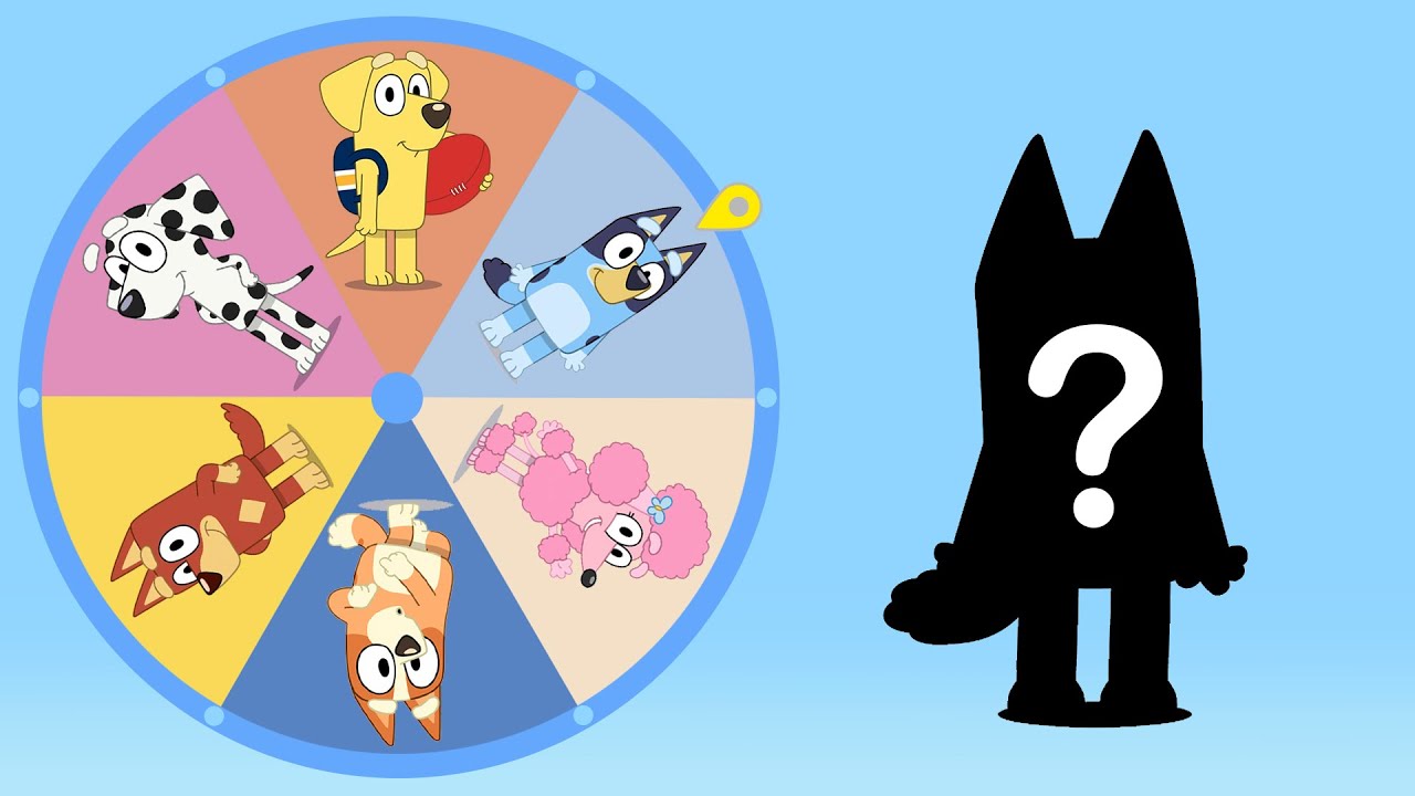 Bluey Spin the Wheel | Match the shadow - YouTube