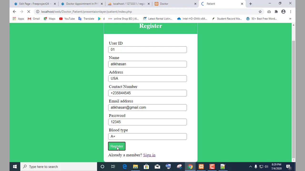 Free Project Doctor Appointment In Php With Source Code Youtube