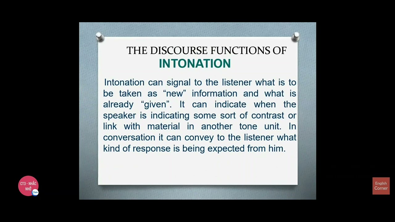 Discourse function - YouTube