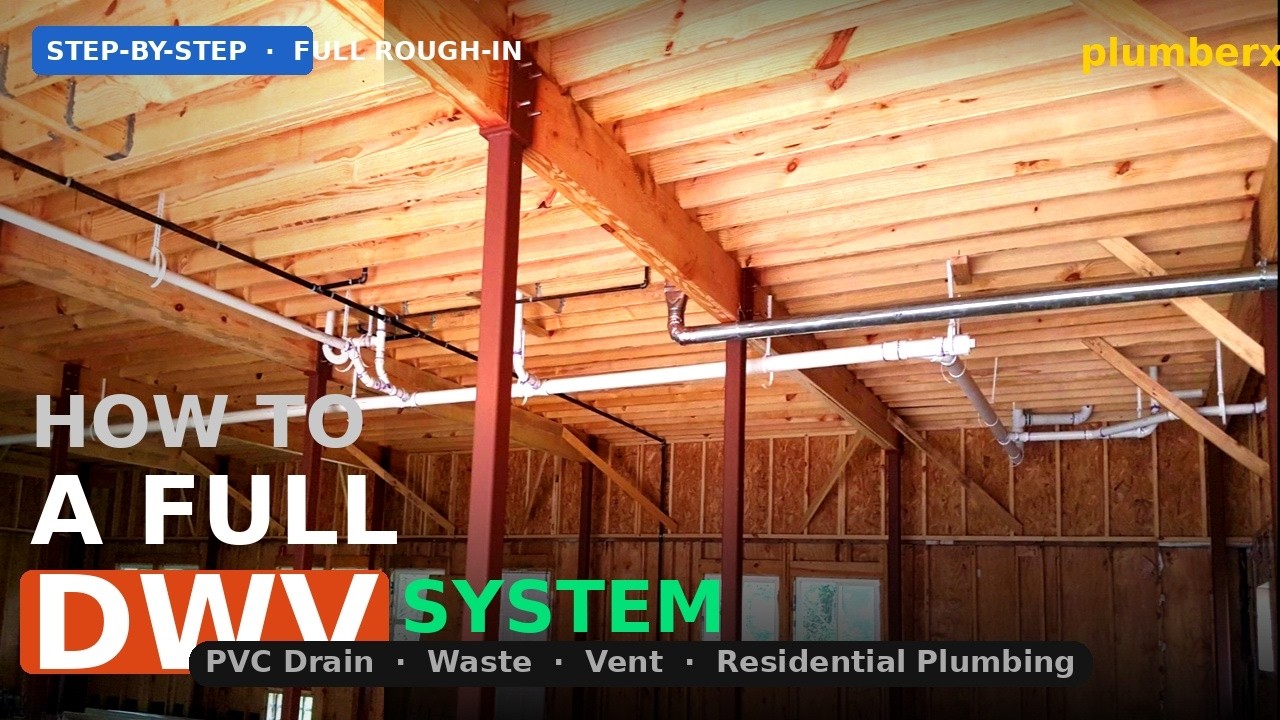 How to Install a Full PVC DWV System: Step-by-Step Residential Plumbing ...