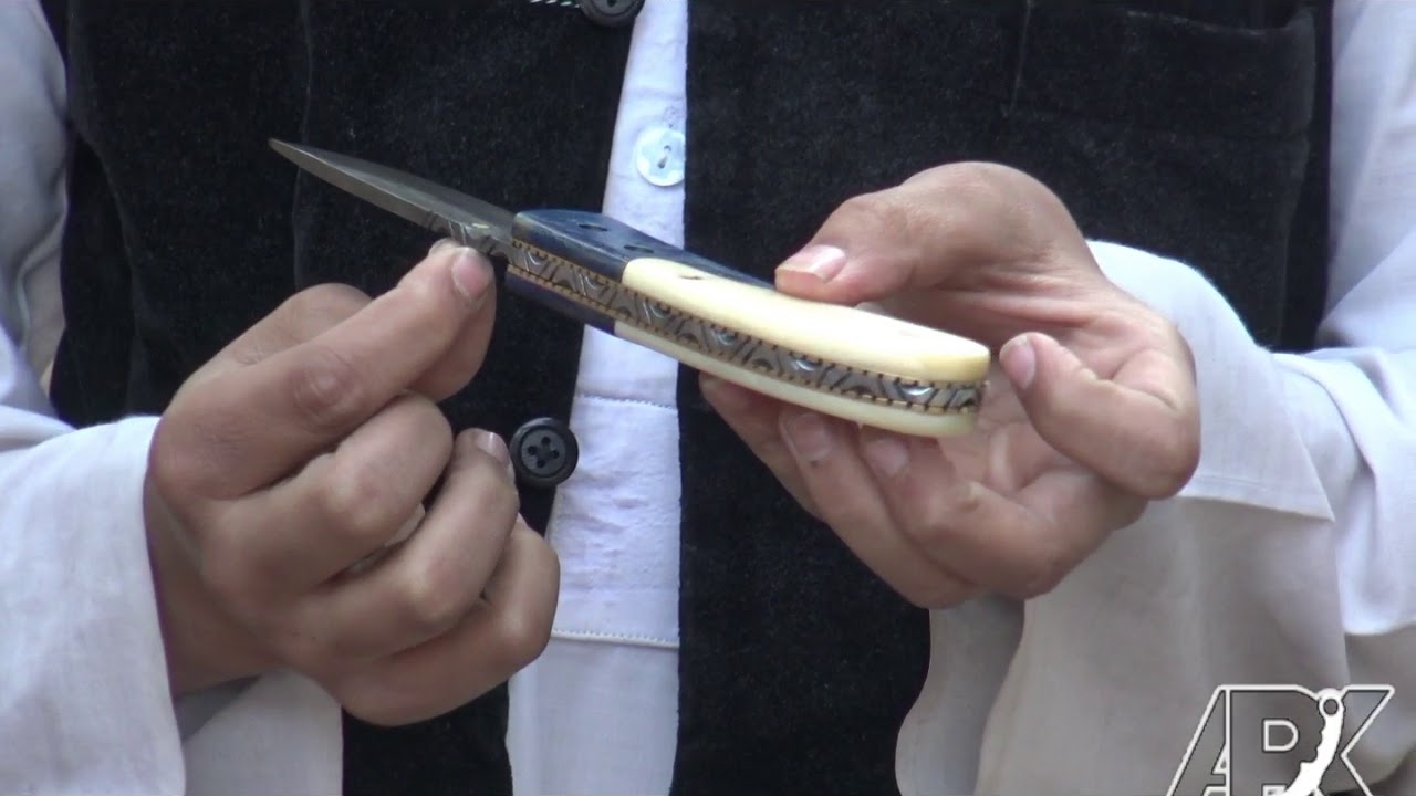 ARK/ Costume Hand Made DAMASCUS STEEL folding knifeReady/AR KNIVES ...