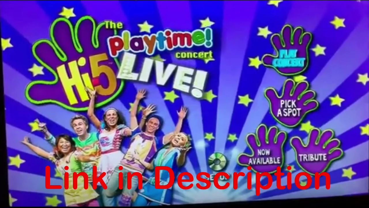 Hi-5 Playtime Live (2009) Including Hi-5 Kellie and Nathan Tribute ...