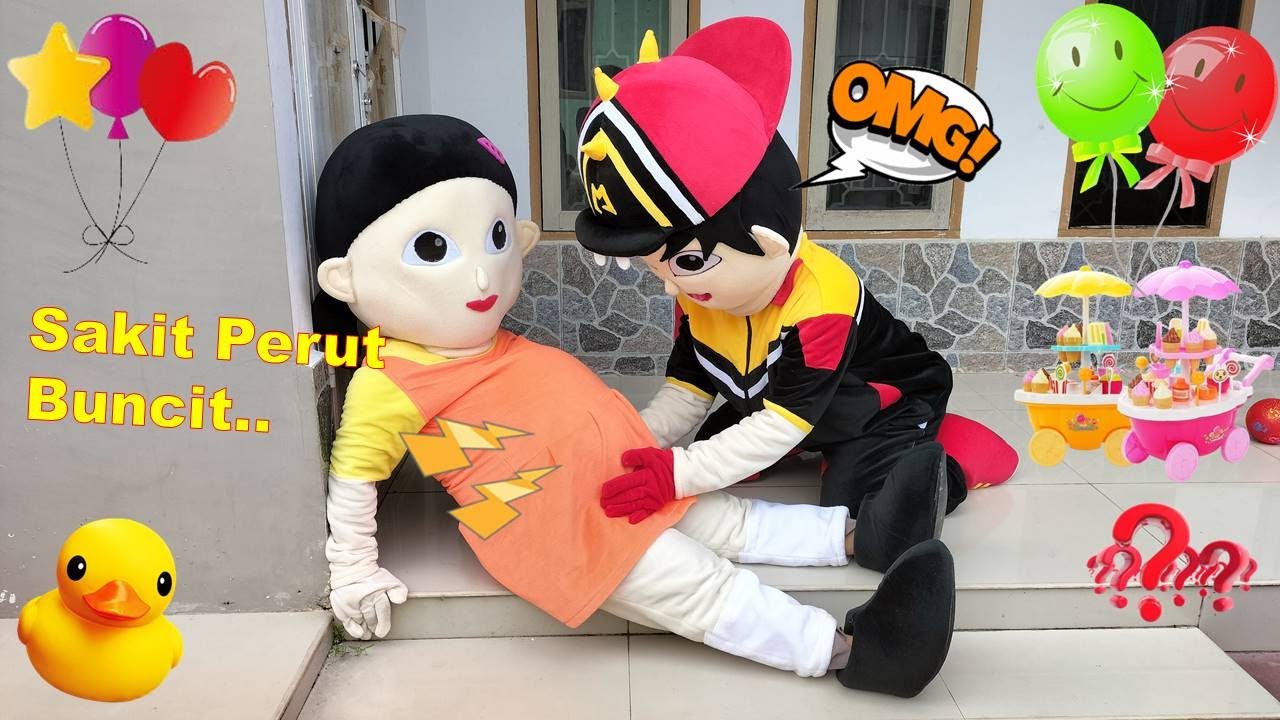 Drama Badut Lucu 😂🤣🤡 Squid Game Sakit Perut Di Tolong BoBoiBoy Banyak ...