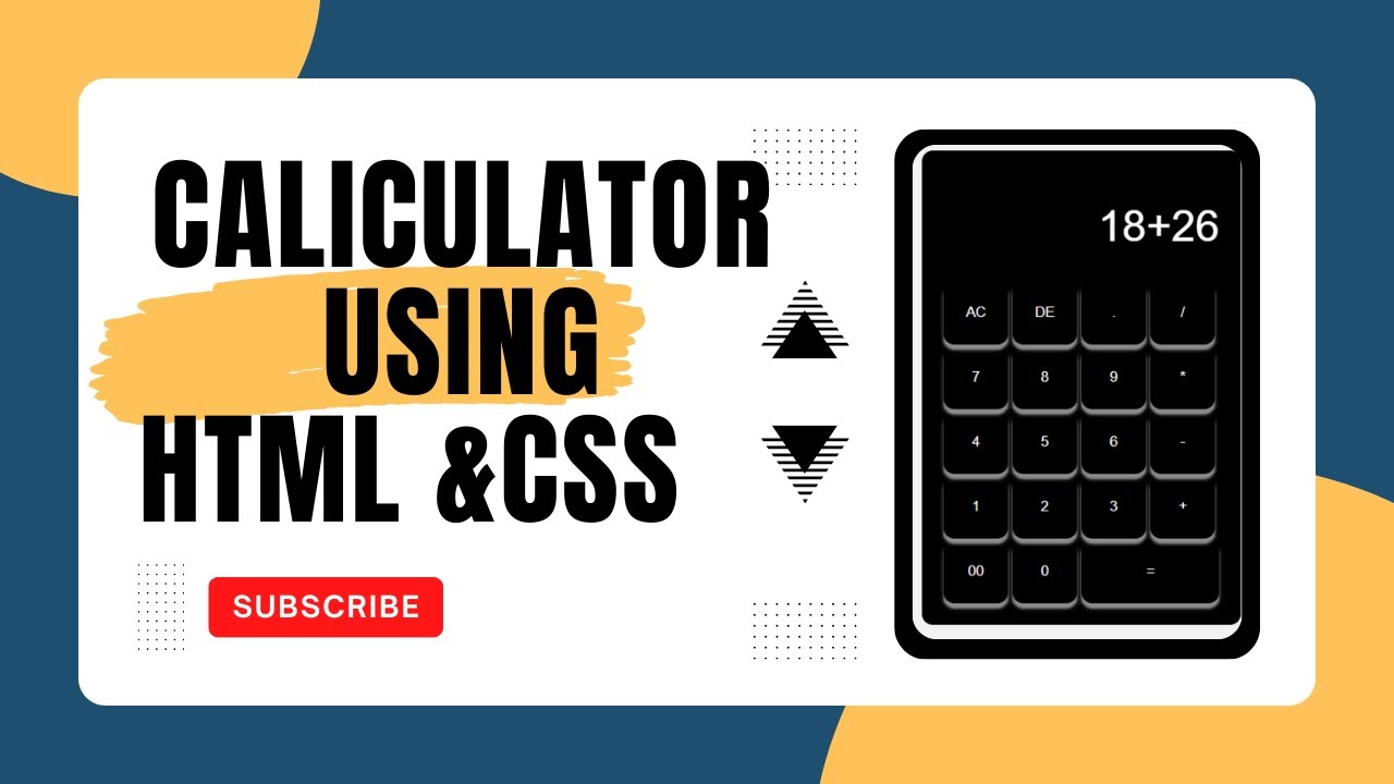 Project-01/30 --- Caliculator Using HTML ,CSS & JAVASCRIPT - YouTube