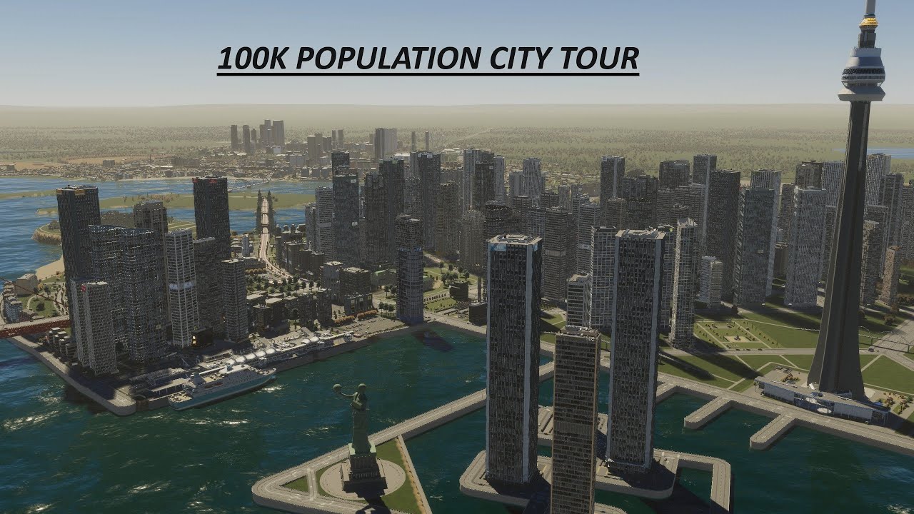 Cities Skylines 2: 100K POPULATION CITY TOUR (episode 18) - YouTube