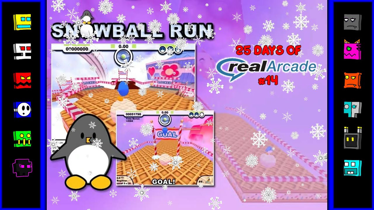 25 Days of RealArcade Day #14 | Snowball Run Beginner Mode Completed ...