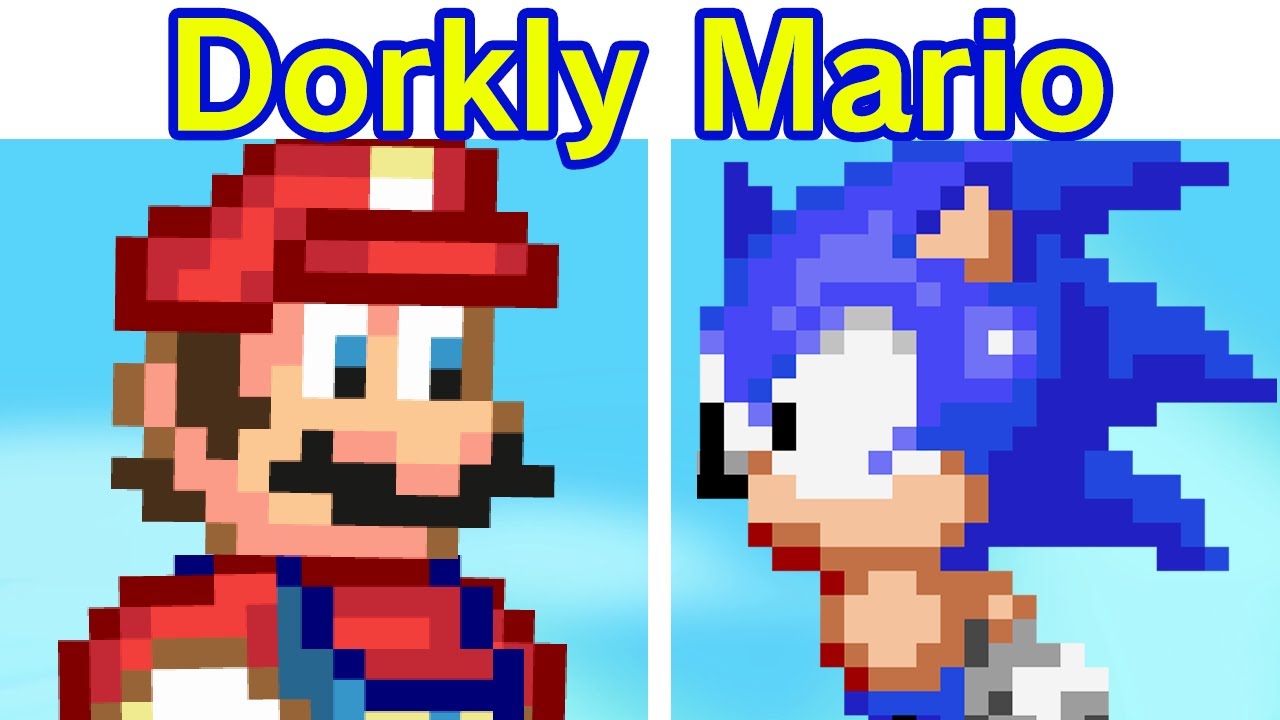 Friday Night Funkin' VS Dorkly Mario & VS Sonic | For Hire Song (FNF ...