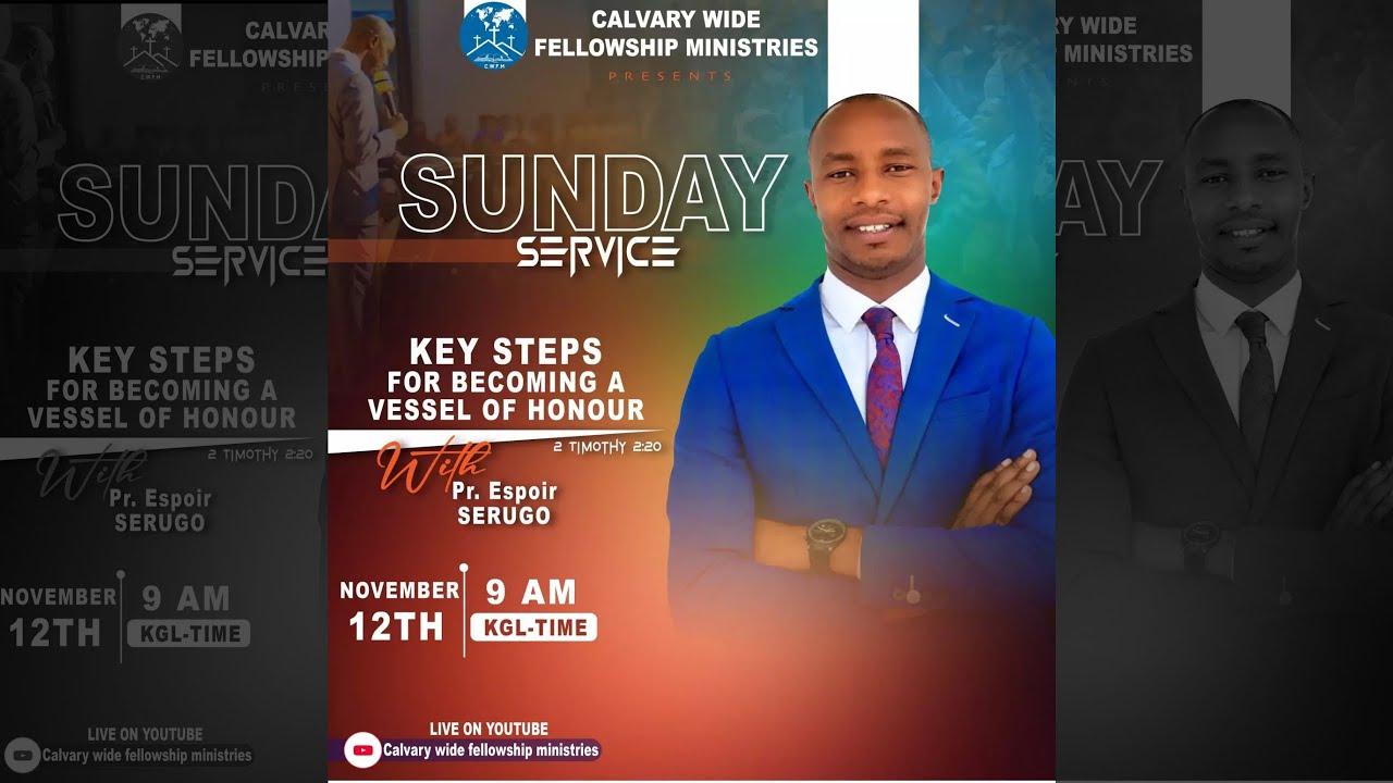 KEY STEPS FOR BECOMING AVESSEL OF HONOUR With Pr. SERUGO ESPOIR | 12 ...