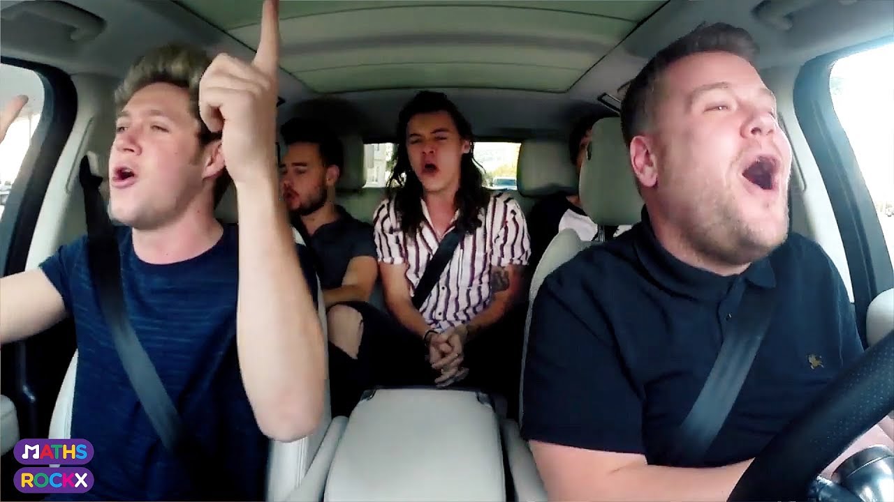 Times Tables... Maths Rockx, One Direction and James Corden singing the ...