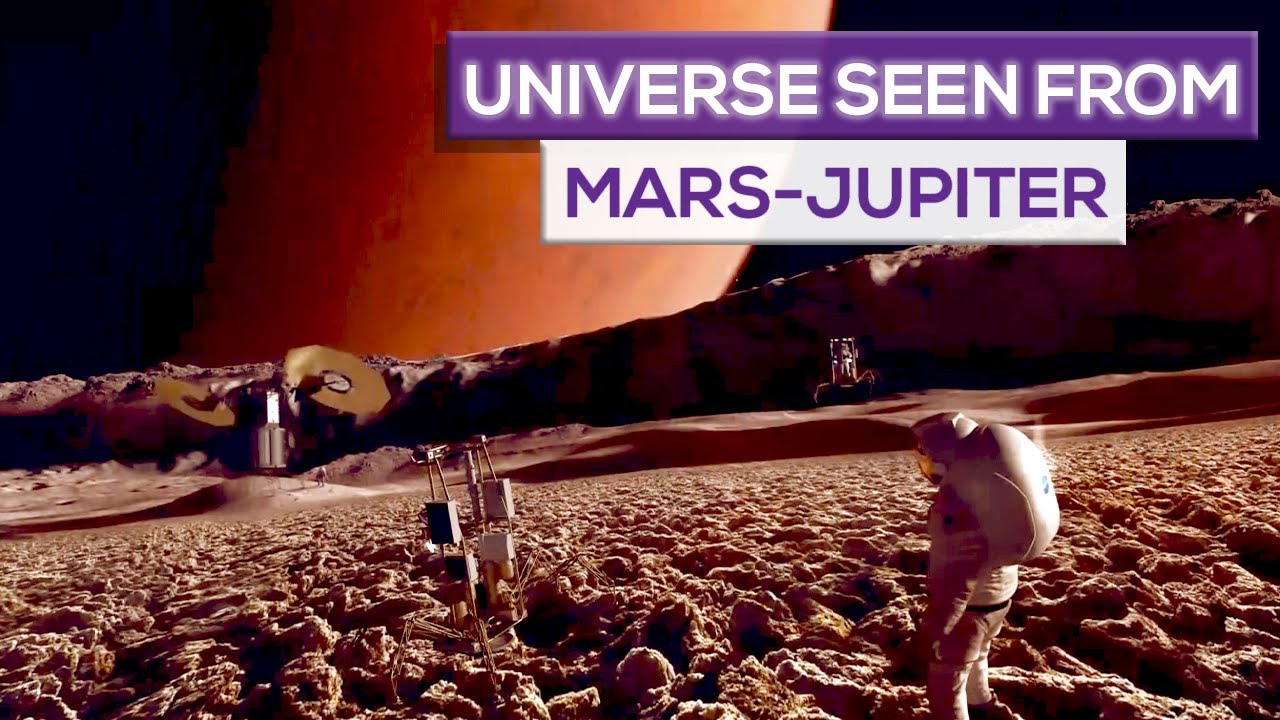 The Universe Seen From Mars And Jupiter - YouTube