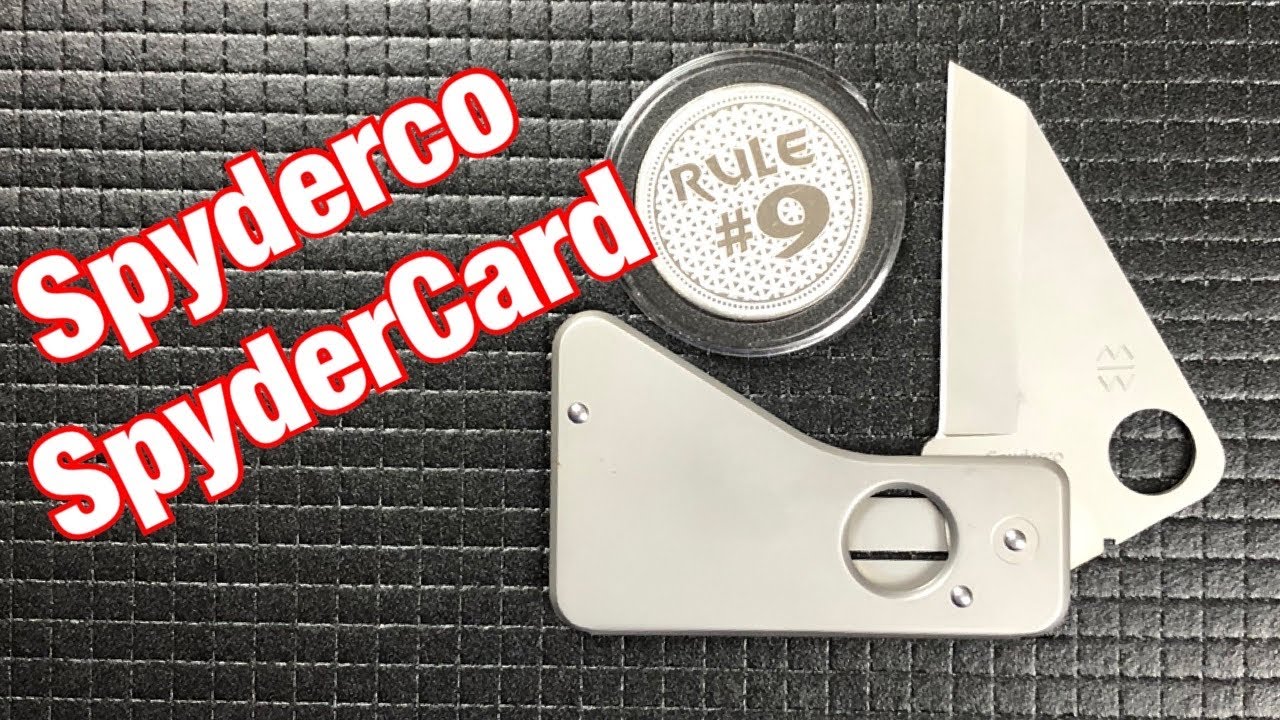 Spyderco SpyderCard Credit Card Knife - YouTube