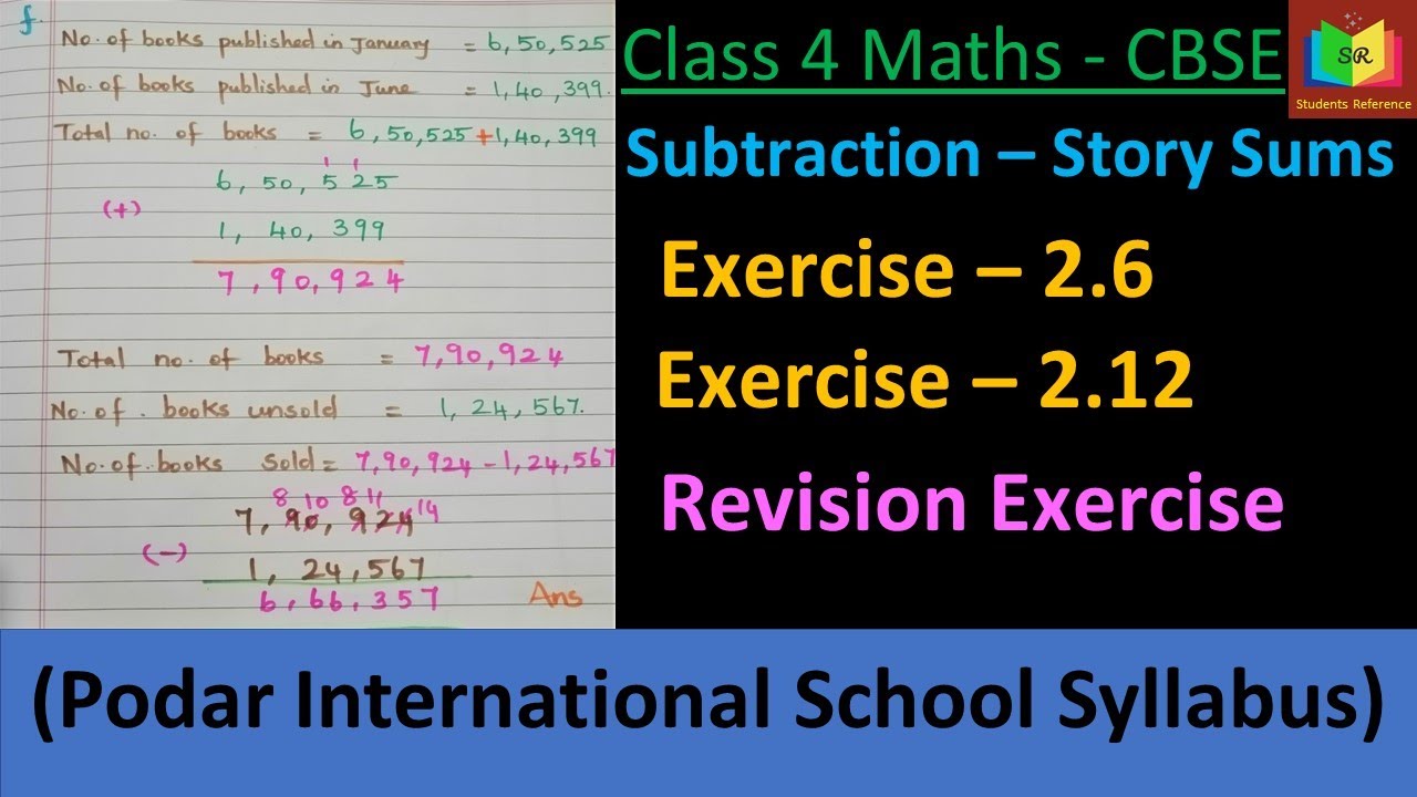 Subtraction Story Sums Word Problems Class 4 Math Grade 4 Math subtraction-story-sums-word-problems-class-4-math-grade-4-math