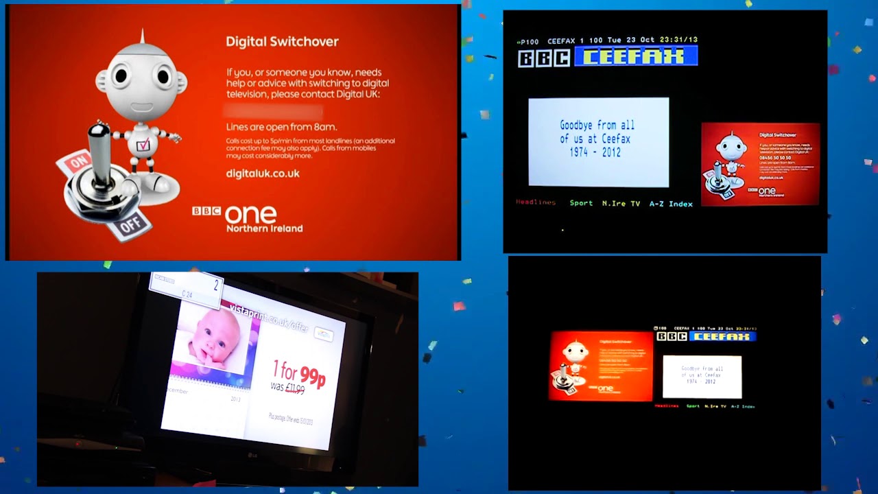 BBC One NI Analog TV Simultaneous Shutdown - Season Finale/Birthday ...