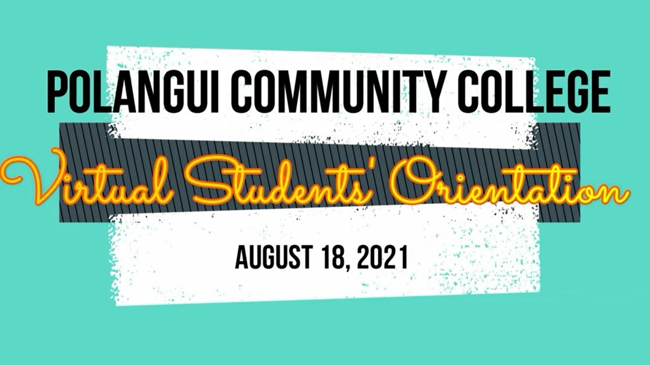 PCC VIRTUAL STUDENTS' ORIENTATION - YouTube