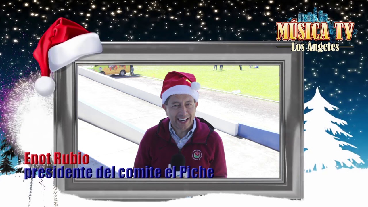 Enot Rubio le desea Feliz navidad al publico de MUSICA TVLA - YouTube