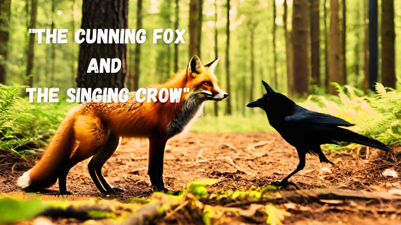 The Cunning Fox and the Singing Crow | Stories For Kids | Fox and Crow ...
