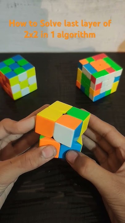 How to Solve last layer of 2x2 in 1 algorithm#rubikscube #shorts #viral ...