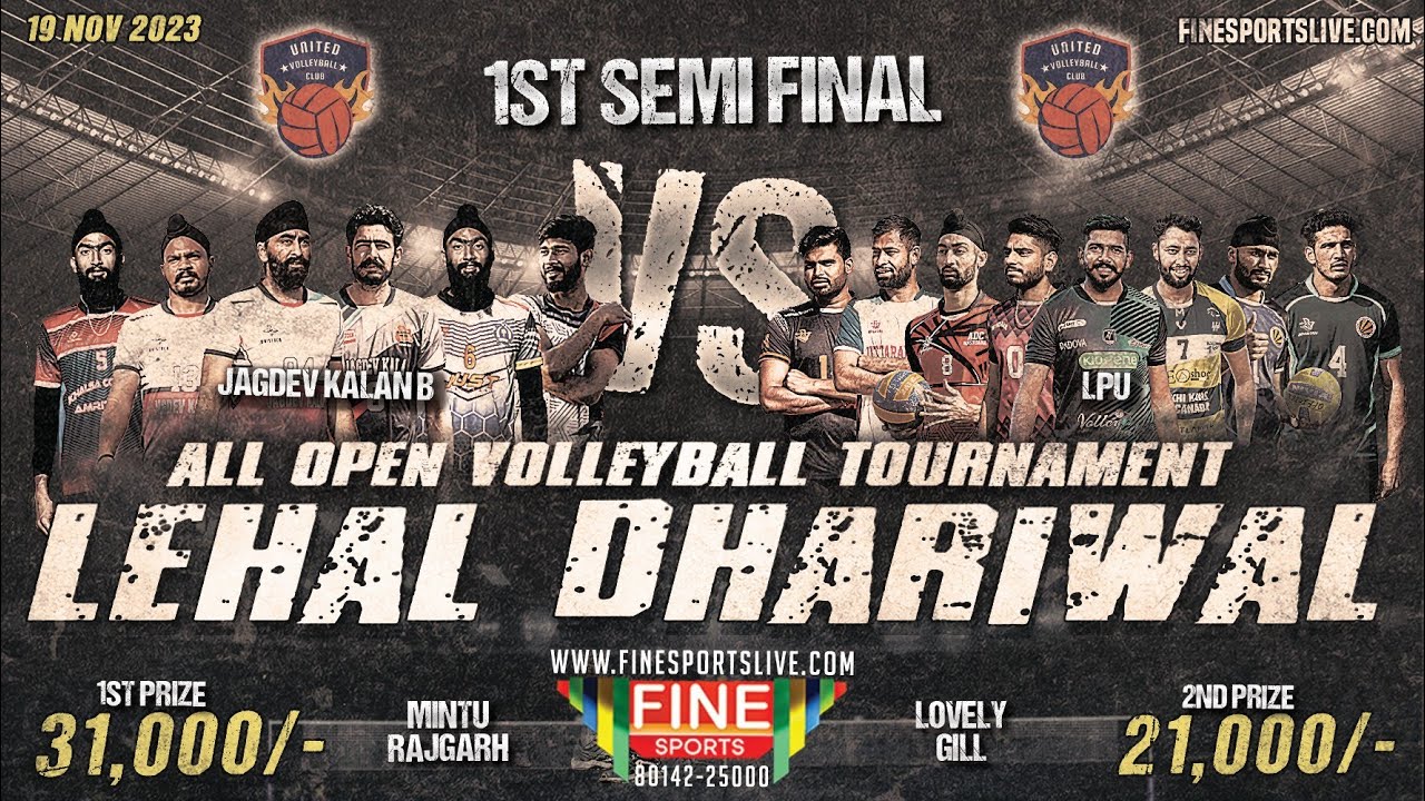 JAGDEV KALAN A vs LPU || 1ST SEMI || LEHAL DHARIWAL || @FineSportsLive ...