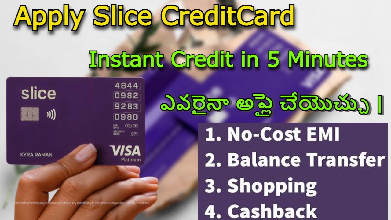 How to apply slice Credit Card In Telugu | Easy and instant approval ...