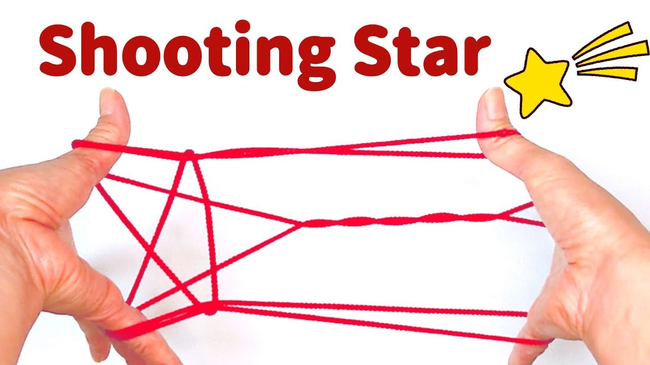 How to make a shooting star very easy String Figure/Cat's Cradle/あやとり ...