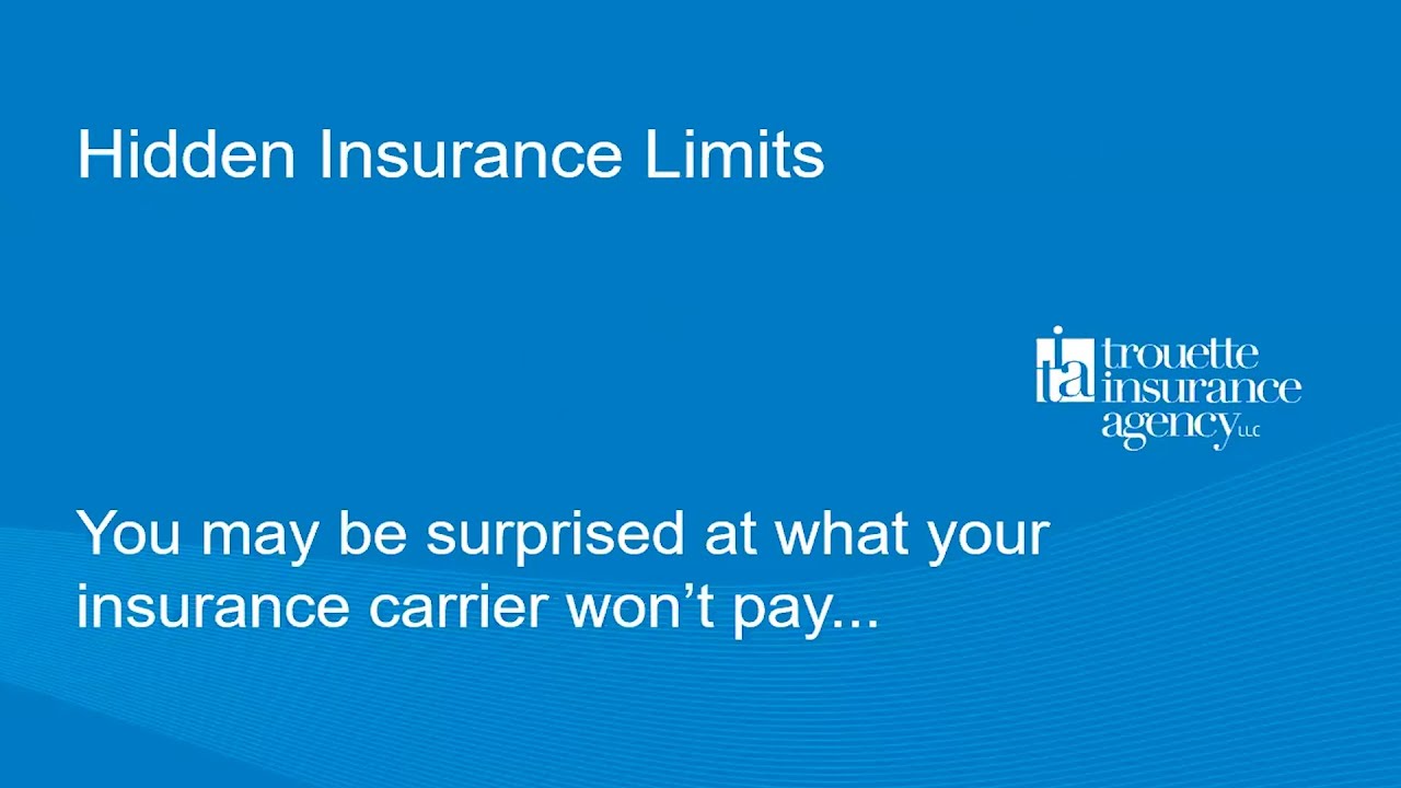 Insurance: Know Your Sub-Limits - YouTube