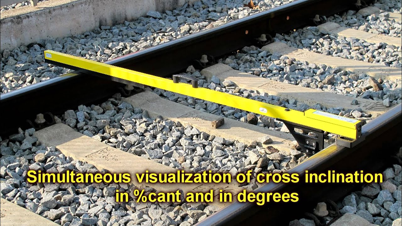 RLMi : digital rule to measure the rail cross inclination - YouTube