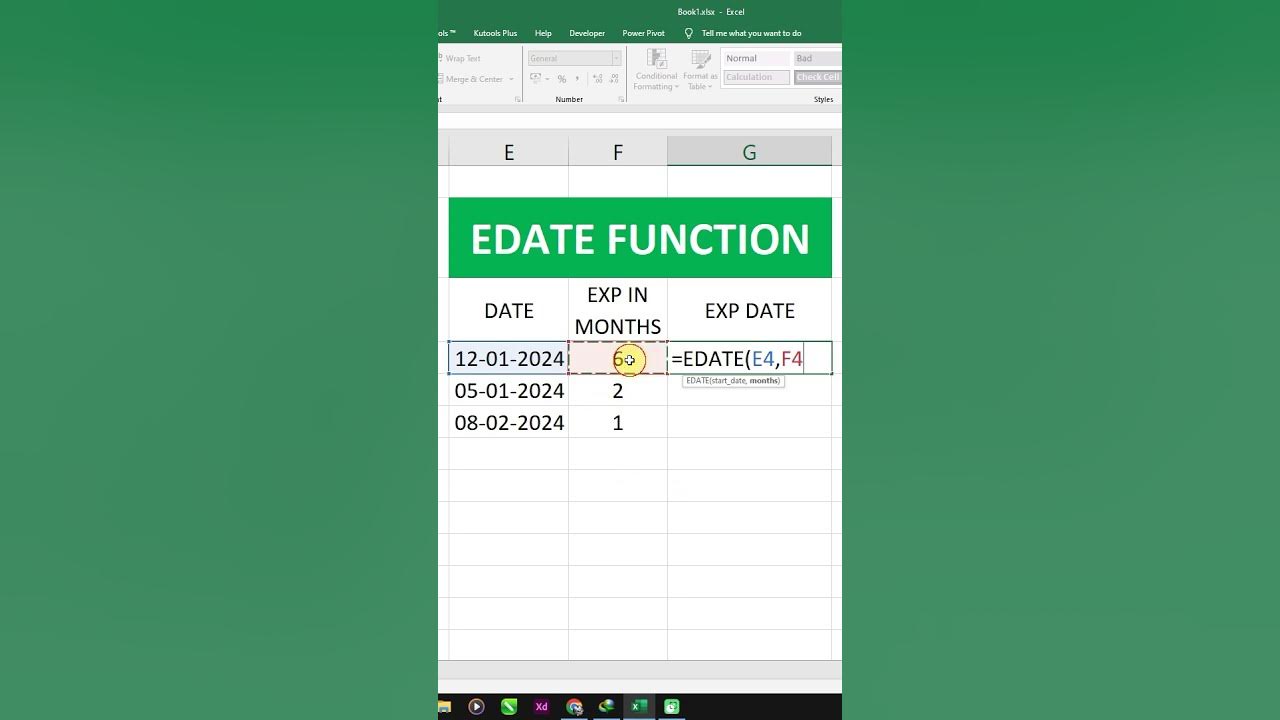 How to Use the EDATE Function in Excel: Master Date Calculations in Tamil - YouTube