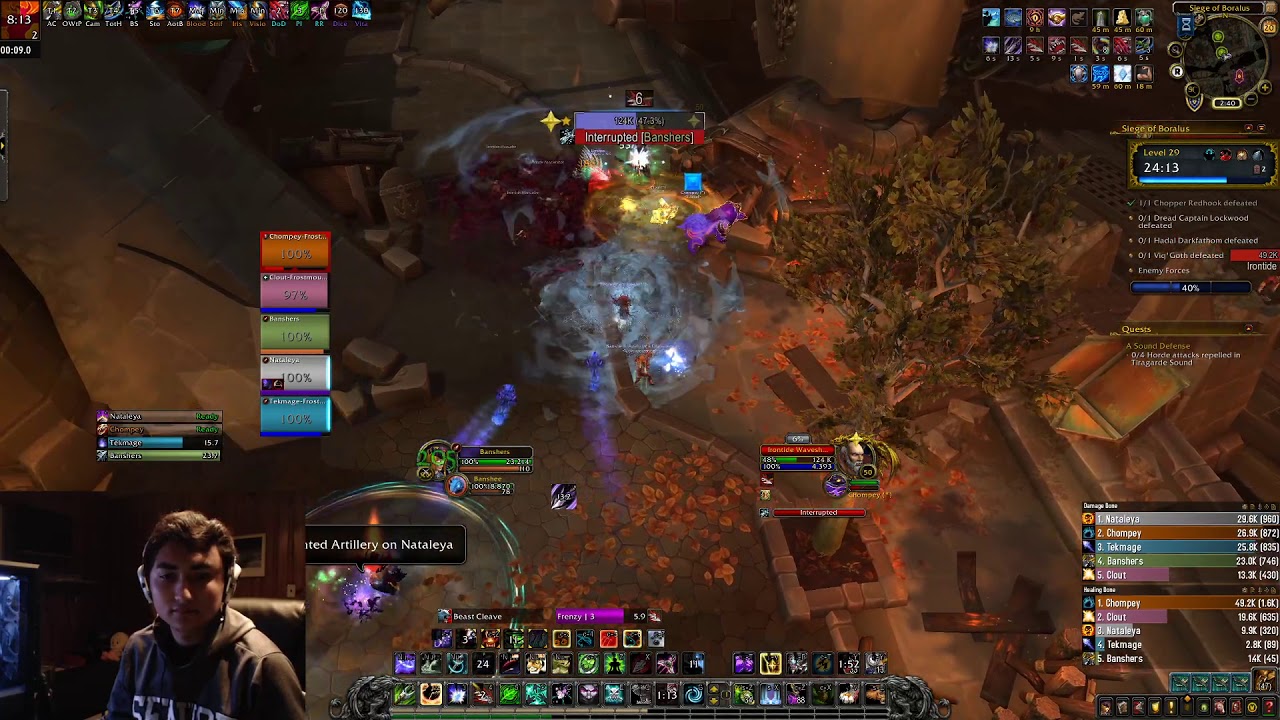 Shadowlands Pre-Patch Mythic +29 Alliance Siege of Boralus BM Hunter ...