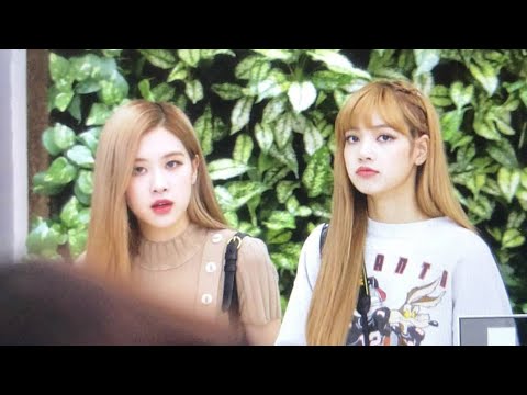 BLACKPINK ROSE AND LISA AT GIMPO AIRPORT ARRIVAL FROM JAPAN 180919 ...