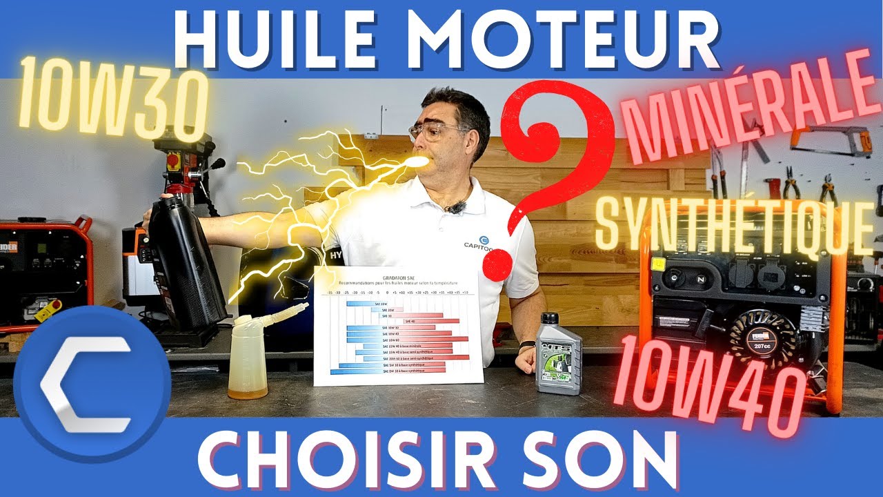 COMMENT choisir l'HUILE pour mon GROUPE ÉLECTROGÈNE ? - CAPITOOLS - YouTube