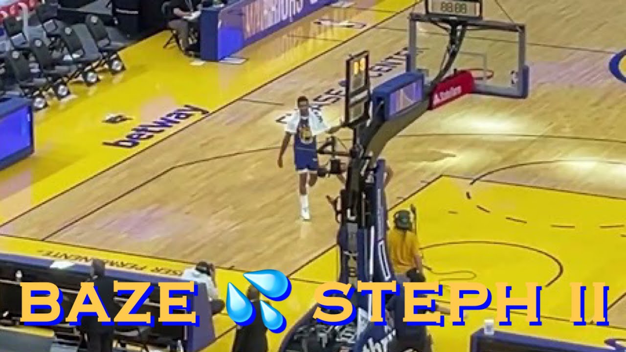 📺 Bazemore fake-doused Stephen Curry with water postgame after Warriors ...
