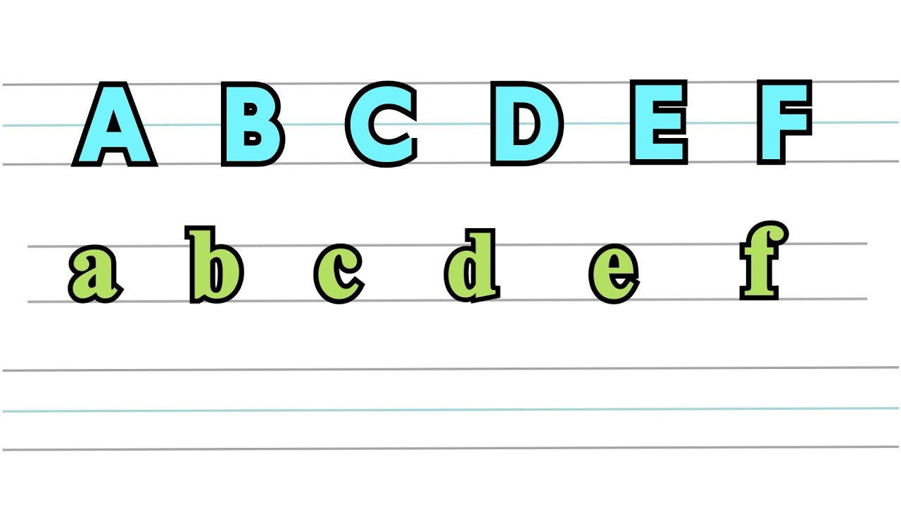 Aa Ba Cc Capital & Small Letters | ABCD Alphabets Capital Letters Abcd ...