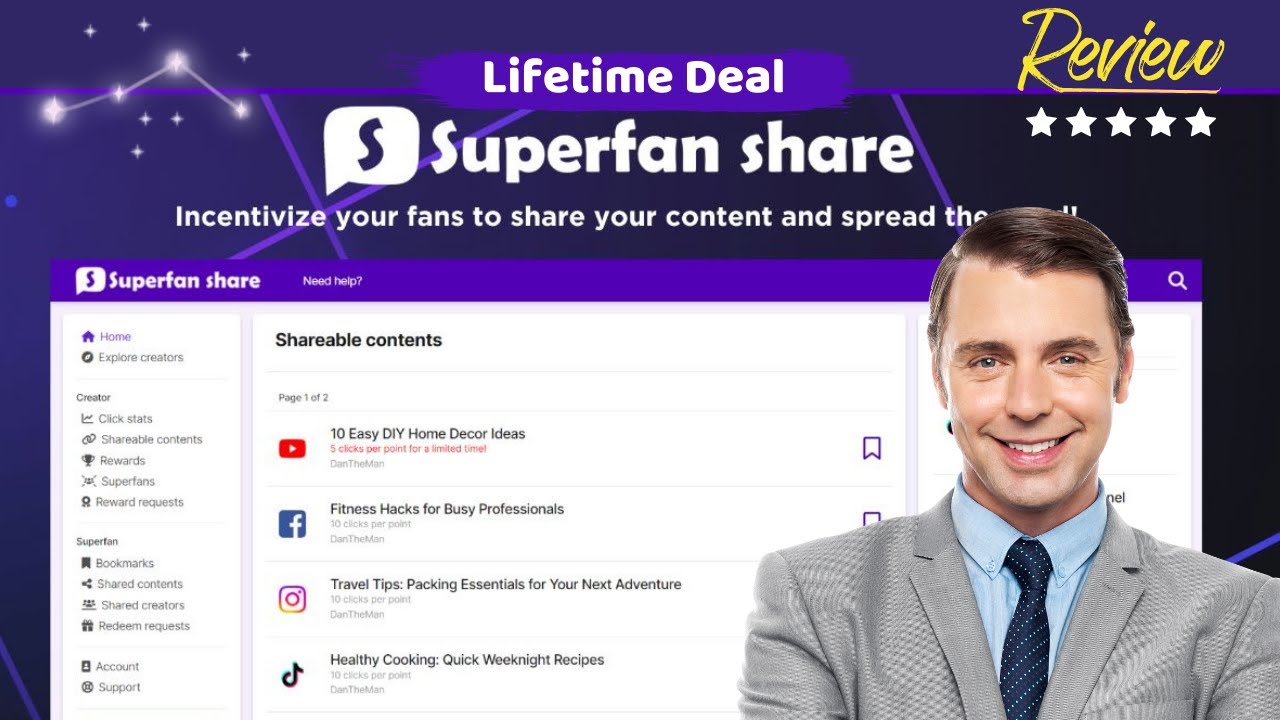 Superfan Share Review: Incentivize Your Followers to Share your Content ...
