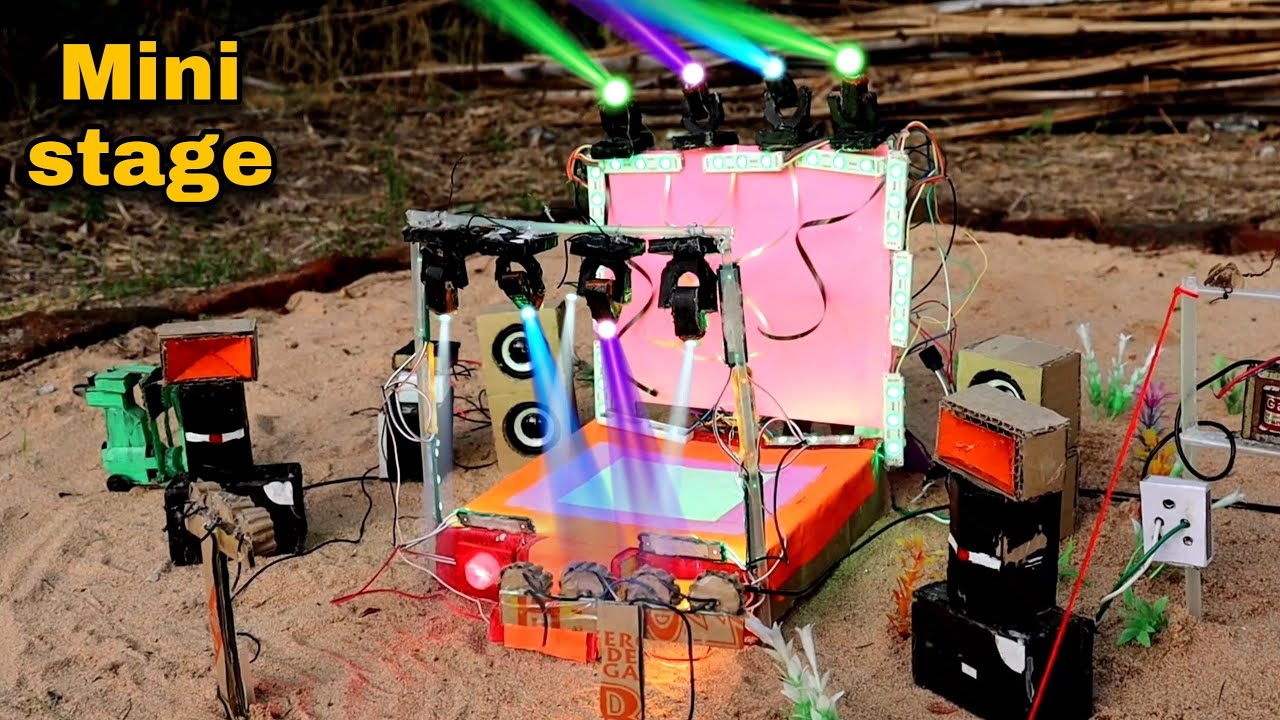 Mini Stage Science project use box and sharpy light or dj light 1000w ...