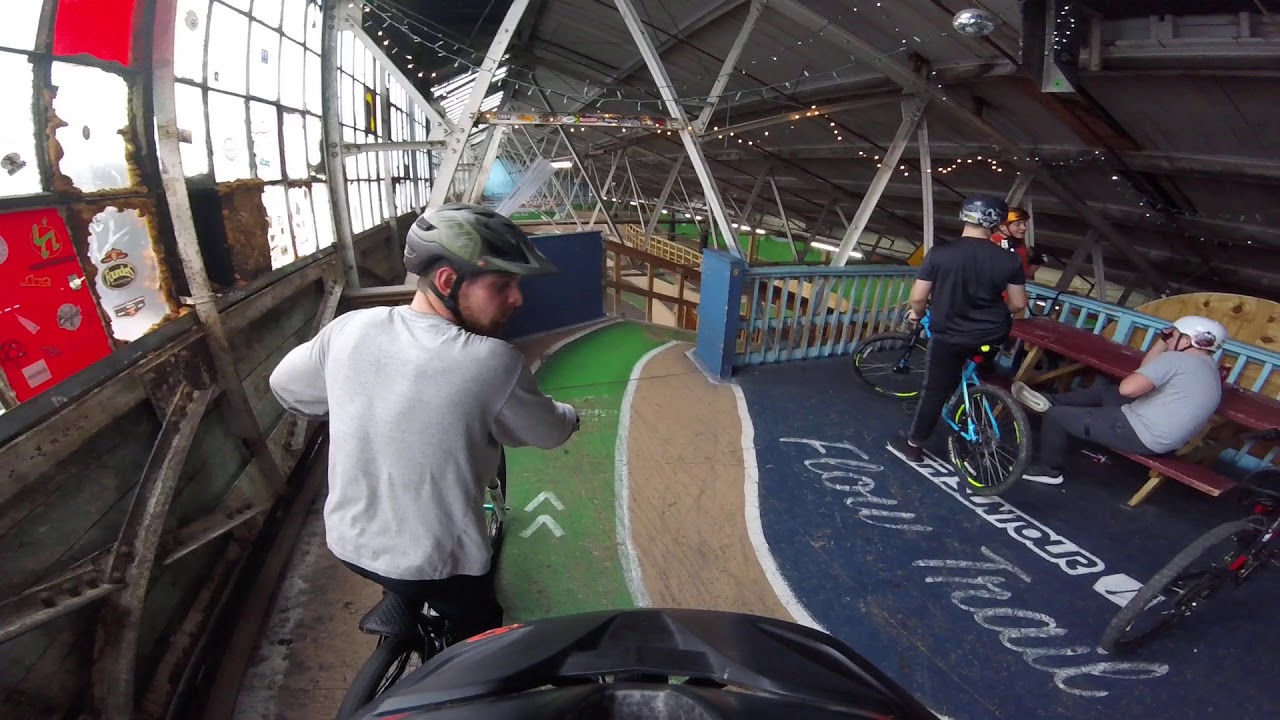 Jump line XC loop at Rays indoor MTB park Cleveland Ohio - YouTube