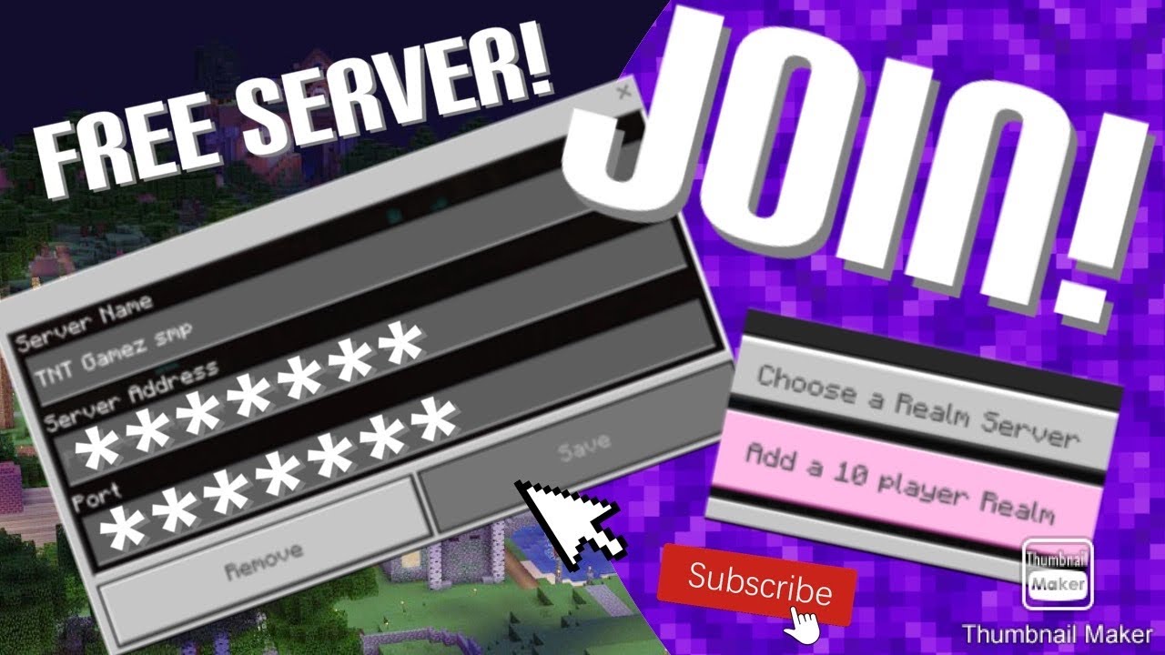 JOIN MY *NEW* FREE MINECRAFT smp SERVER/REALM! (PS4, MCPE, XBOX, PC ...