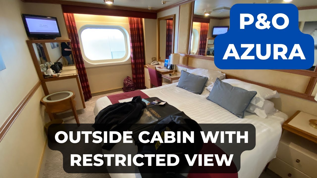 Outside Cabin with a Restricted View on P&O Azura - What’s it like? - YouTube