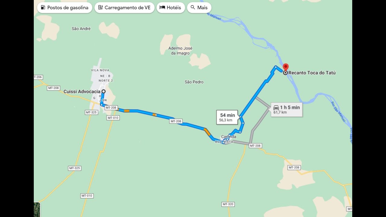 Trajeto Recanto Toca do Tatu - YouTube