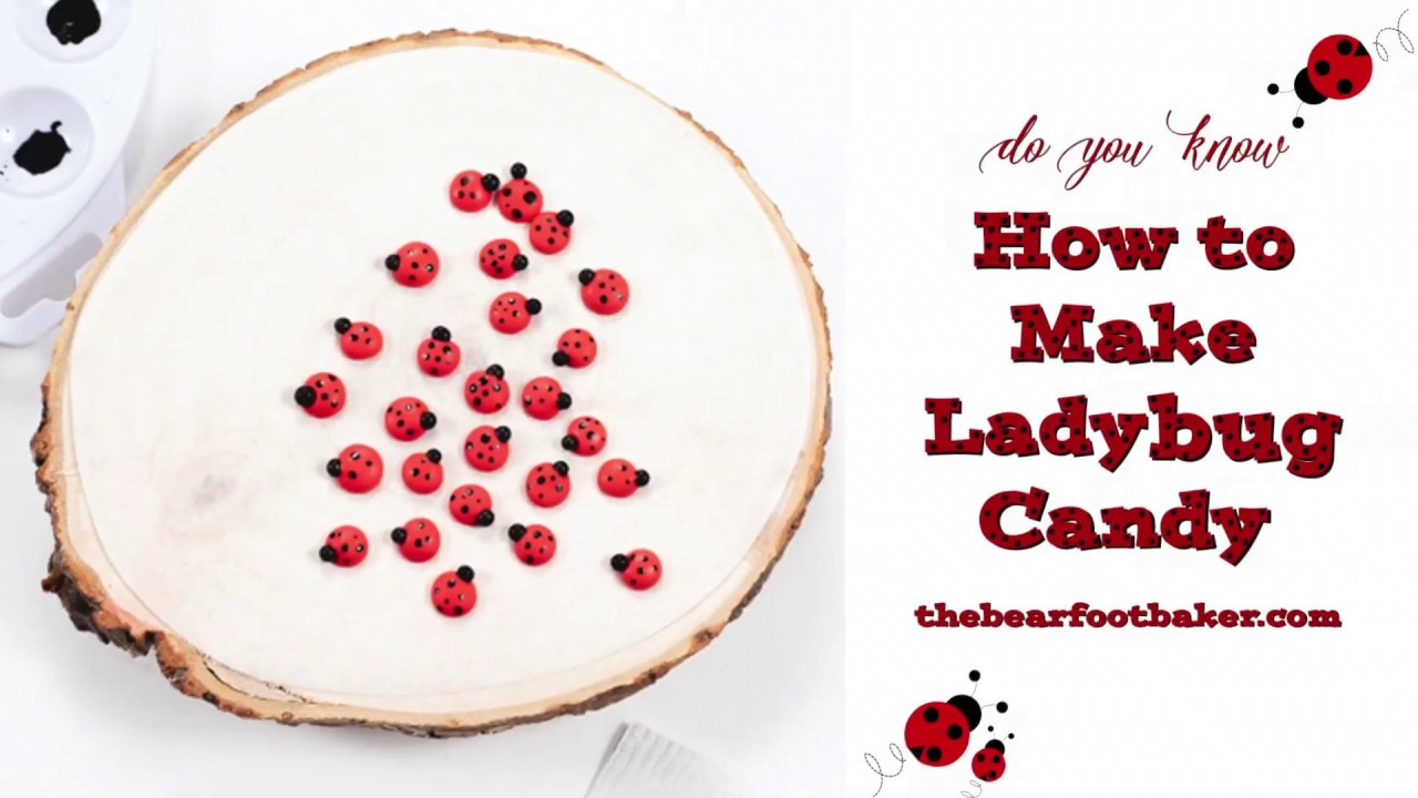 Do You Know How to Make Ladybug Candy | The Bearfoot Baker - YouTube