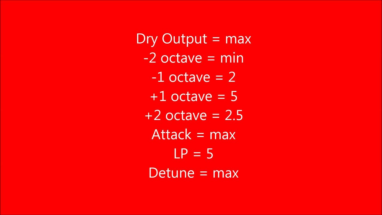 EH POG2 settings - YouTube