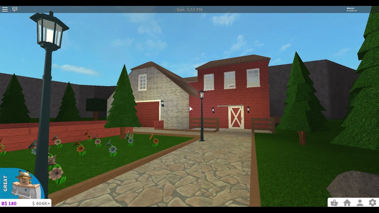 Bloxburg - Barn House Tour - YouTube