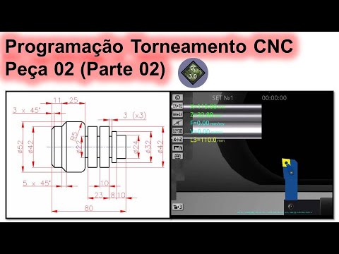 Programação Torno CNC - Peça 02 (Parte 02) Software CNC Simulator - YouTube