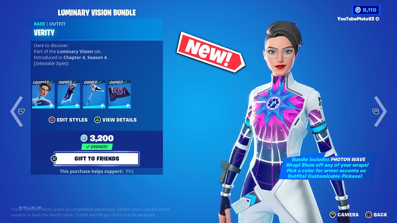 Fortnite Item Shop - NEW VERITY LUMINARY VISION BUNDLE! [October 6th, 2023] - YouTube