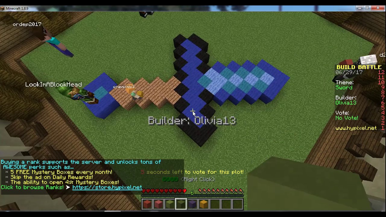 Minecraft Hypixel Build Battle Solo - YouTube