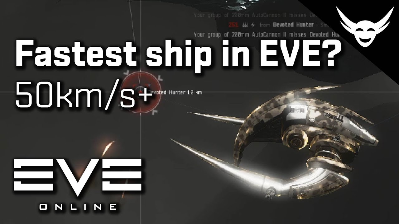 EVE Online - Fastest ship in EVE? (Dramiel Abyss) - YouTube