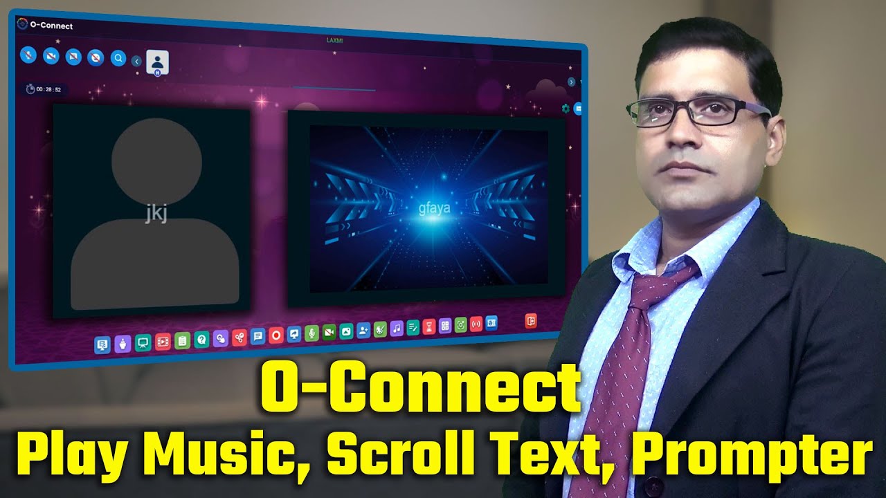#ONPASSIVE O-Connect Live Meeting Play Music, Scroll Text, Prompter ! O ...