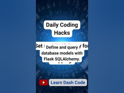 How to Use the Flask SQLAlchemy ORM in Python - YouTube