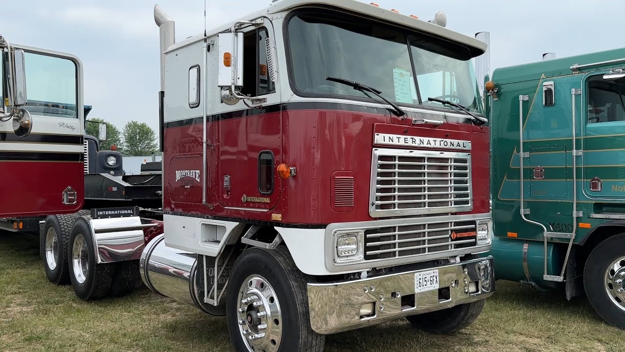 1986 International 9670 Cabover - YouTube