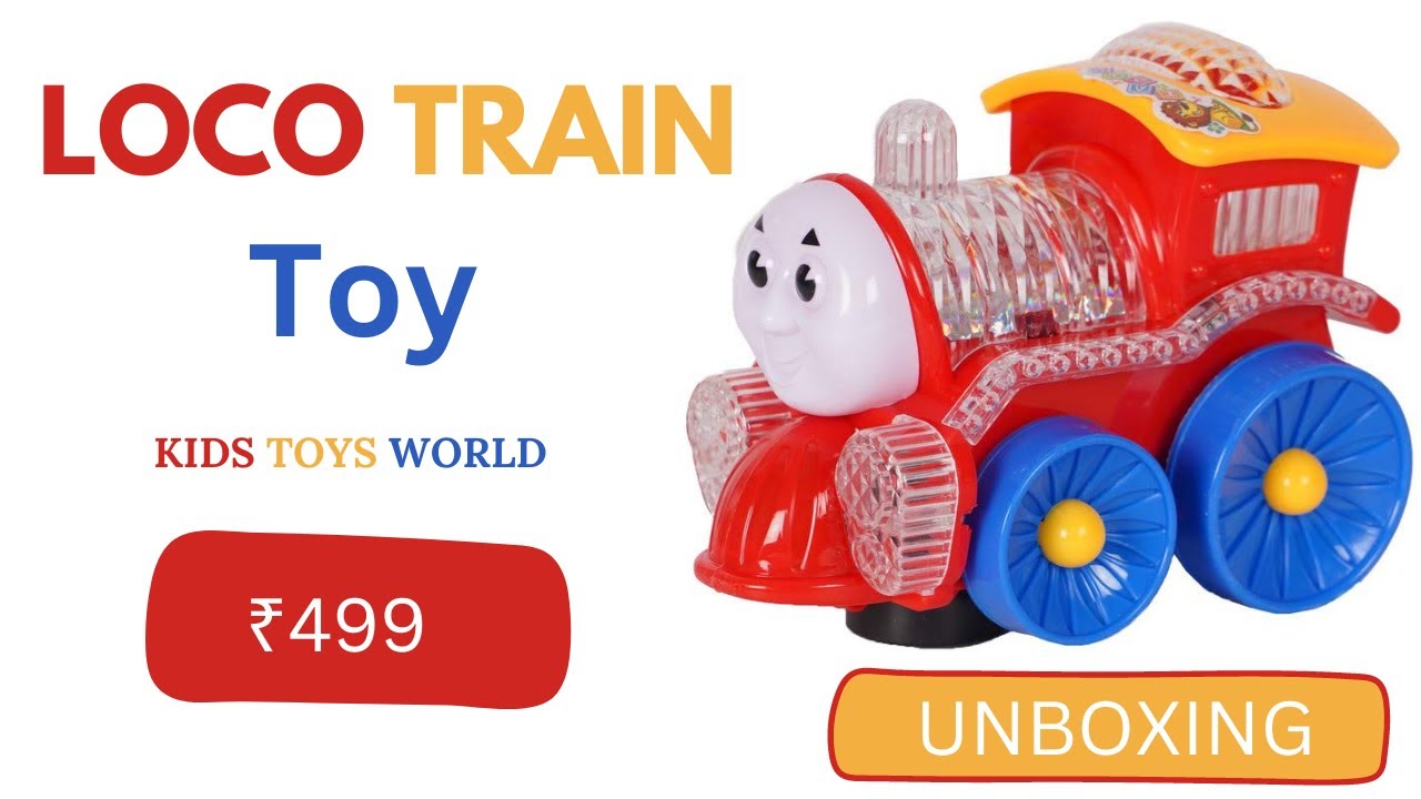 Unboxing of Loco Train Toy for Kids | Musical Train Engine Toy for ...